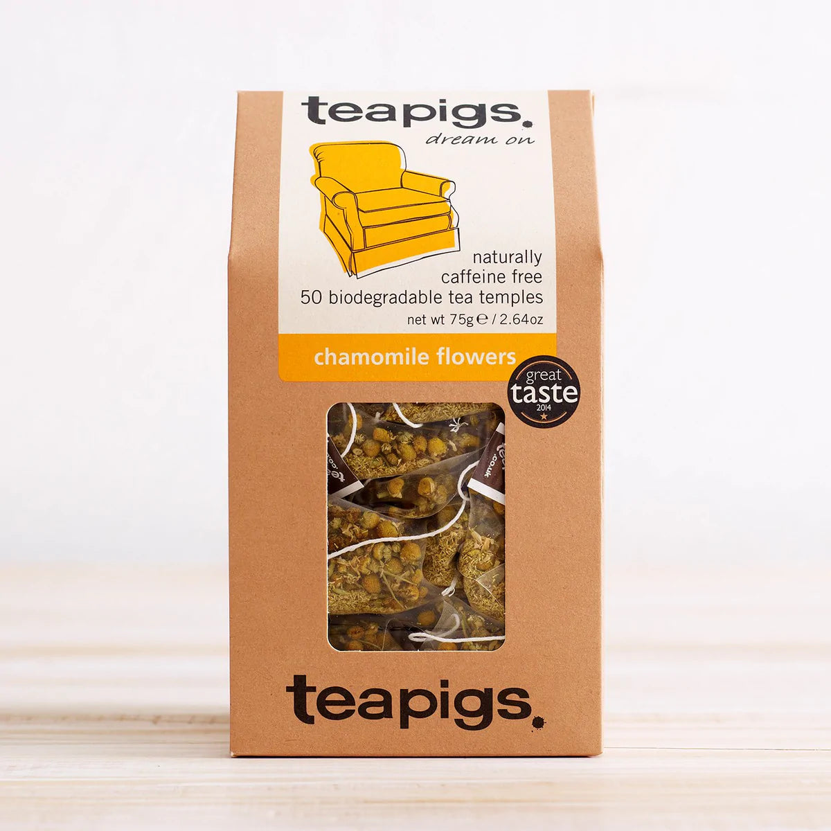 teapigs chamomile flowers - Whole Flowers - 50 biodegradable bags – DecafCo